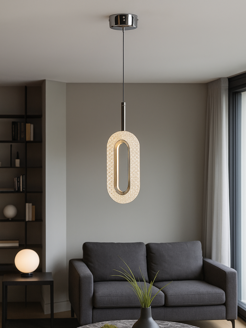 Светильник потолочный светодиодный Sofitroom SofiaChrome LED, металл серебро/хром, люстра потолочная