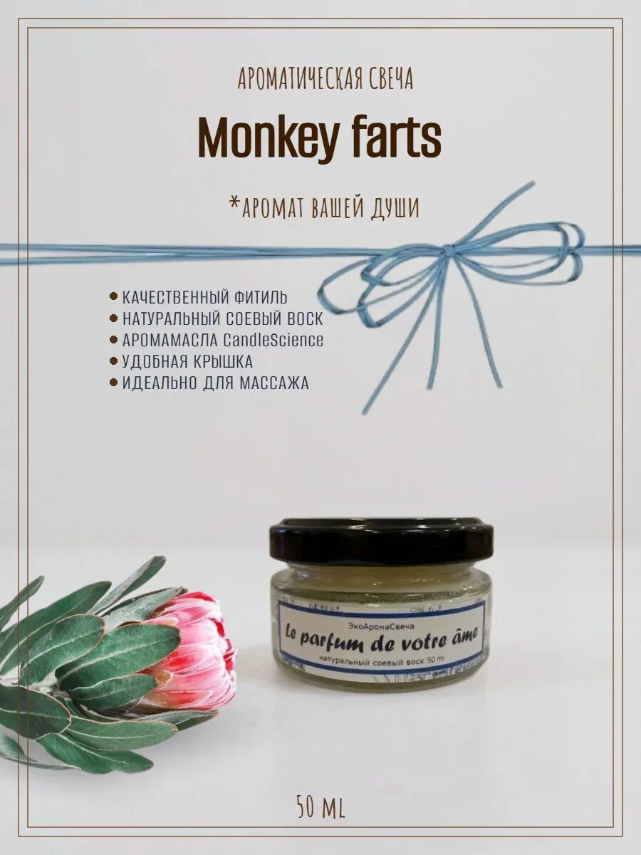 Свеча ароматическая Monkey farts 50ml