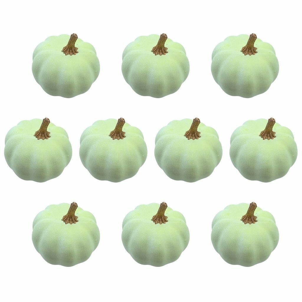 10 шт. Пенопластовые тыквы, Зеленый