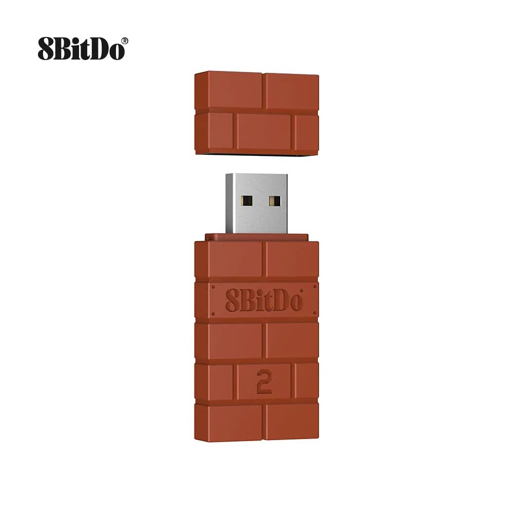 Беспроводной адаптер Bluetooth 8BitDo 2 Brown