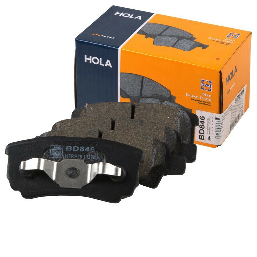 HOLA Тормозные колодки дисковые MITSUBISHI Lancer IX/X, OutlanderI, JEEP Compass, Patriot DODGE Caliber