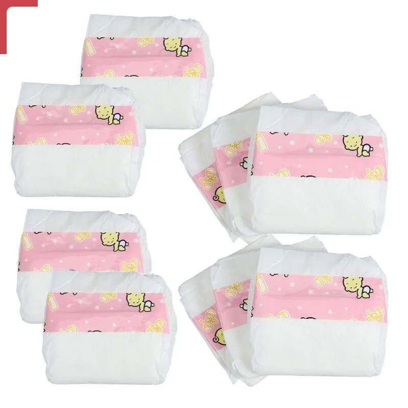 10 Штук Подгузники Для Кукол В Дополнение К Реборн Аксессуарам Размер 26.00X14.00X1.00Cm