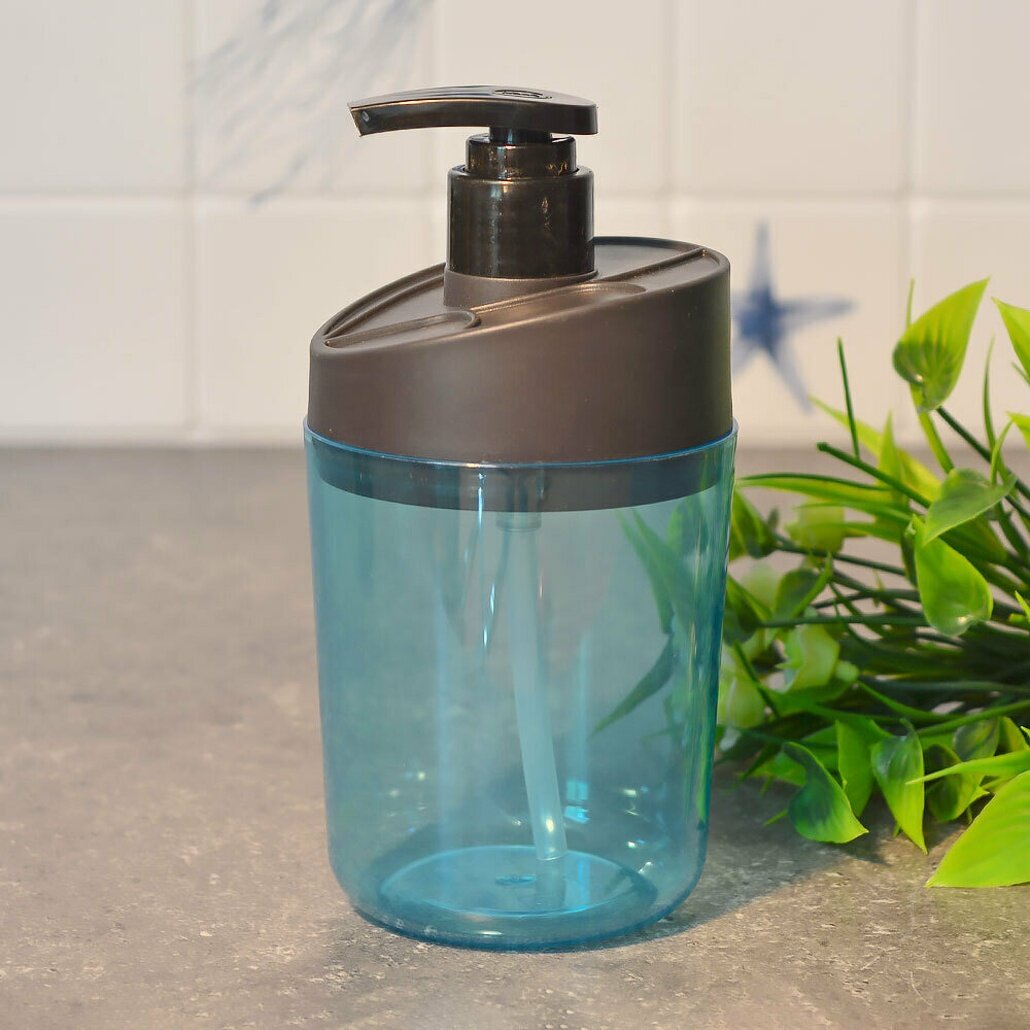 Диспенсер для жидкостей 'Boho' 0,35л, небесно-голубой, удобная помпа