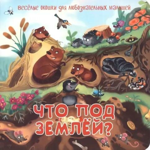 Детская книга БимБиМон с двойными окошками, что под землей, 2024 г