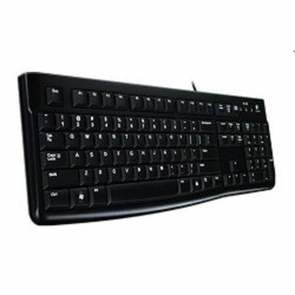 Logitech Клавиатура 920 - 002506 Клавиатура K120 Black USB EER RTL заводская гравировка RU LAT