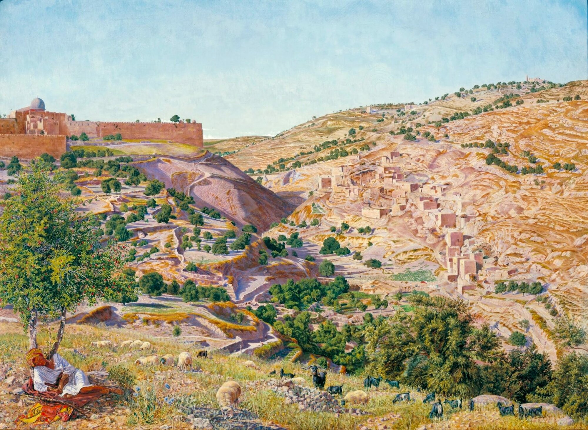 Картина Седдона Томаса Вид на Иерусалим и долину Иосафата 80х58 см