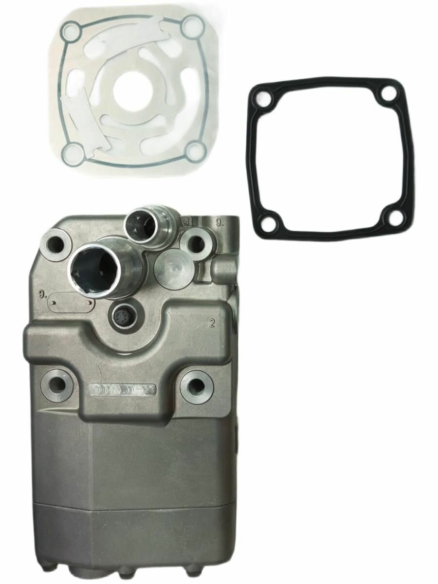 ГБЦ компрессора Мерседес Актрос двигатель OM501 502LA Евро4 Евро5 в сборе. 324 01 1210 A-TECH.