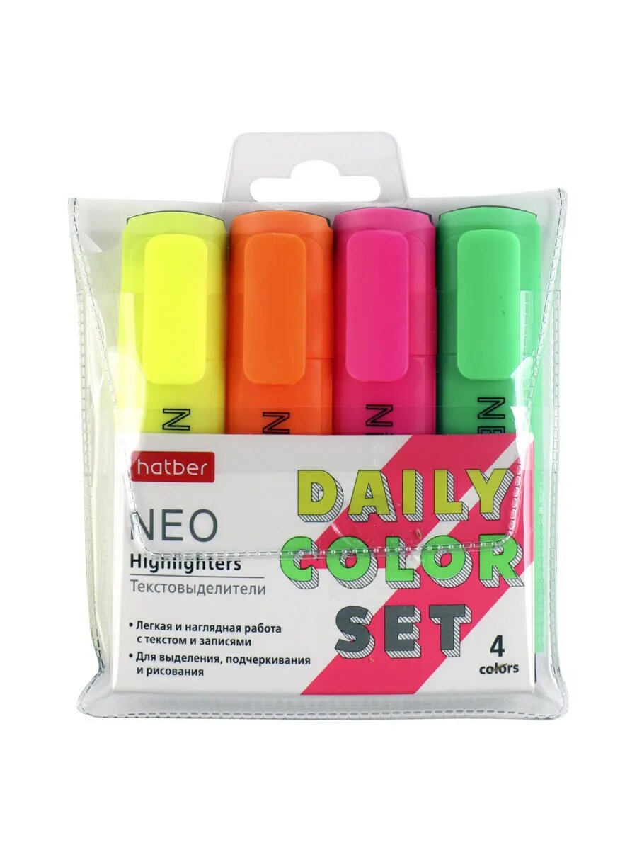 Набор перманентных маркеров 4 шт 1-5 мм