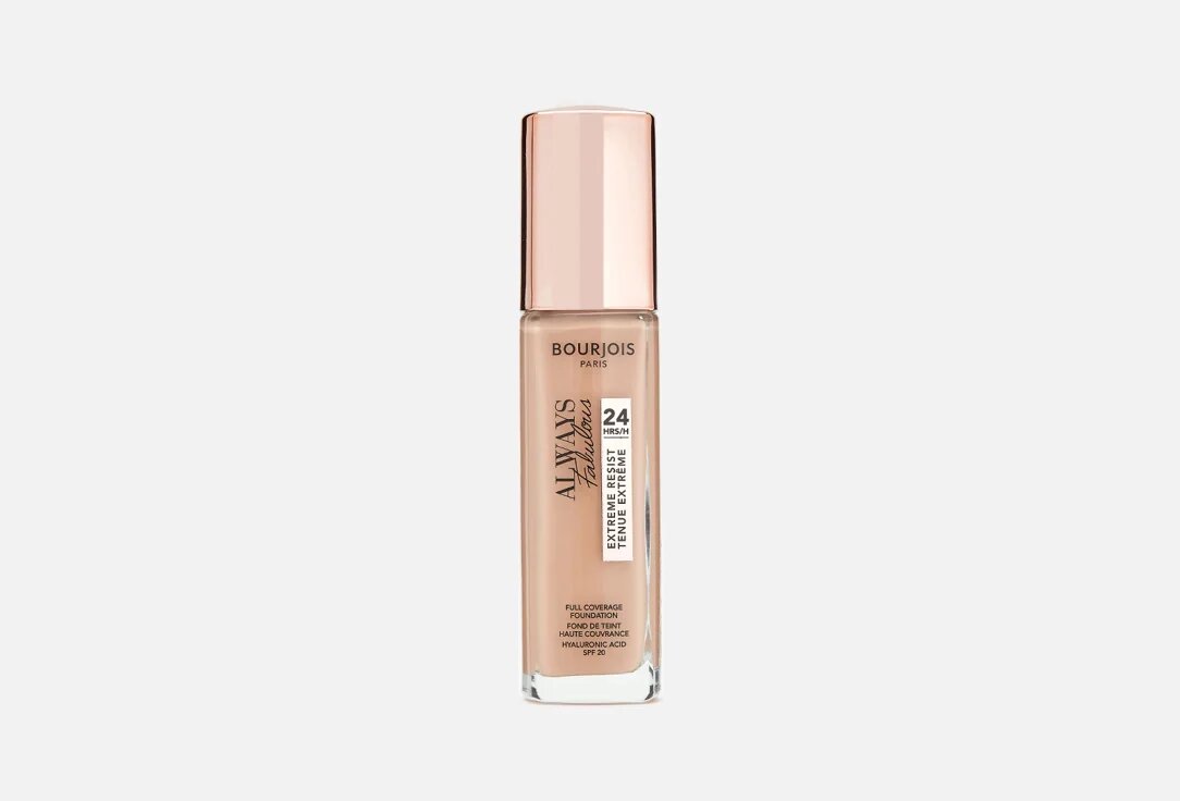 Стойкий тональный крем 24 часа Bourjois Always Fabulous, оттенок Rose vanilla, 30 мл
