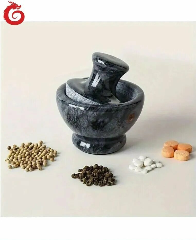 Ступка с пестиком, Натуральный камень, 9.5 см