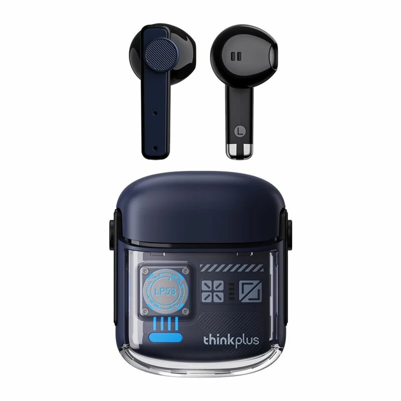 Наушники Bluetooth 5.4 TWS с активным шумоподавлением, долгой автономной работой и механическим дизайном для геймеров и спорта
