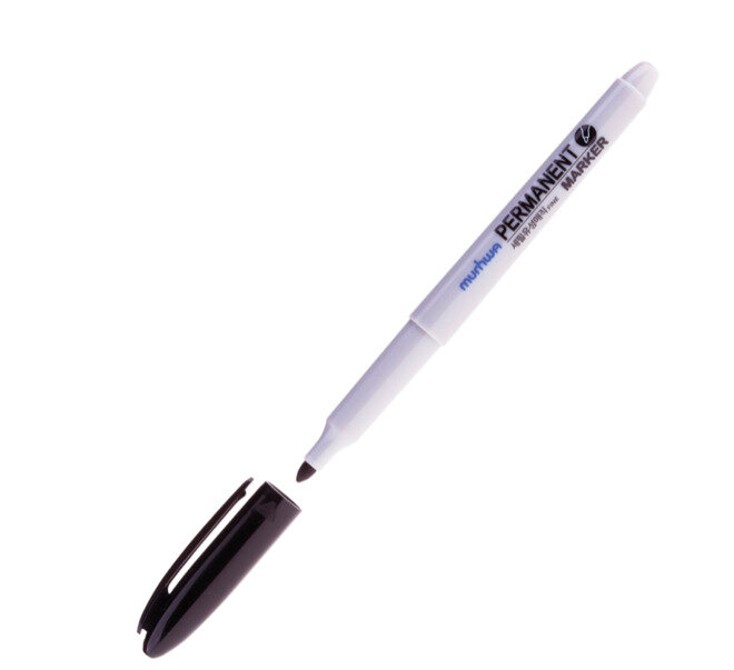 Перманентный маркер Munhwa черный, пулевидный, 1,5мм FPM-01