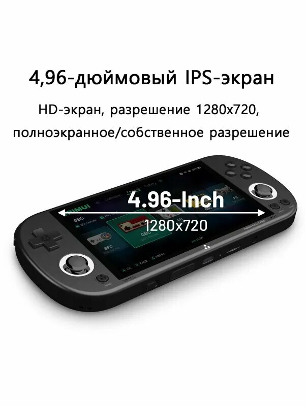 Портативная игровая консоль TRIMUI Smart Pro с открытым исходным кодом, 4,96-дюймовый IPS-экран высокой четкости, системная игровая консоль LINUX