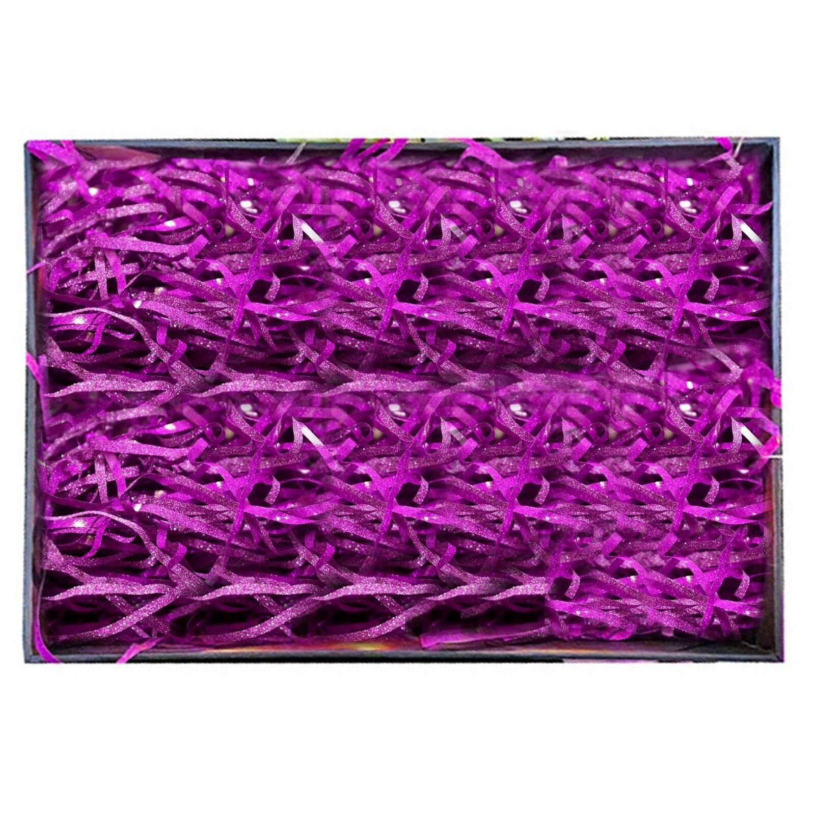 Наполнение подарочной коробки из шелковой бумаги с блестками из Рафии-Розово-красное