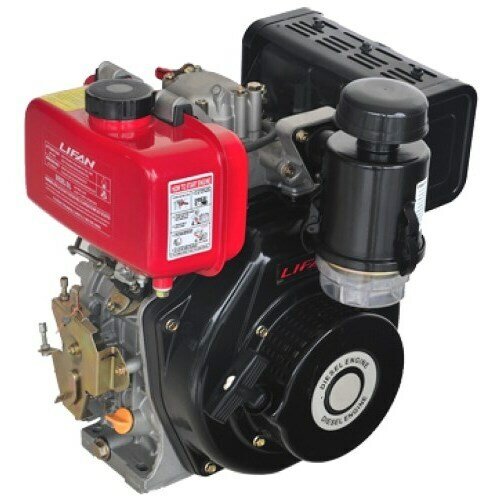 Двигатель дизельный Lifan C186FD электростартер 10 л. с, вал 25 мм c катушкой 6А