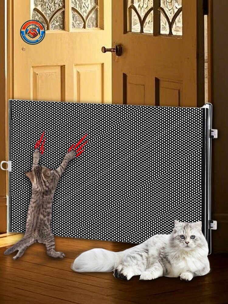 Портативное раздвижное ограждение для собак и кошек, универсальный барьер для лестницы, дверного проёма, кухни, 40125 см, складная защита домашних животных в доме и на улице