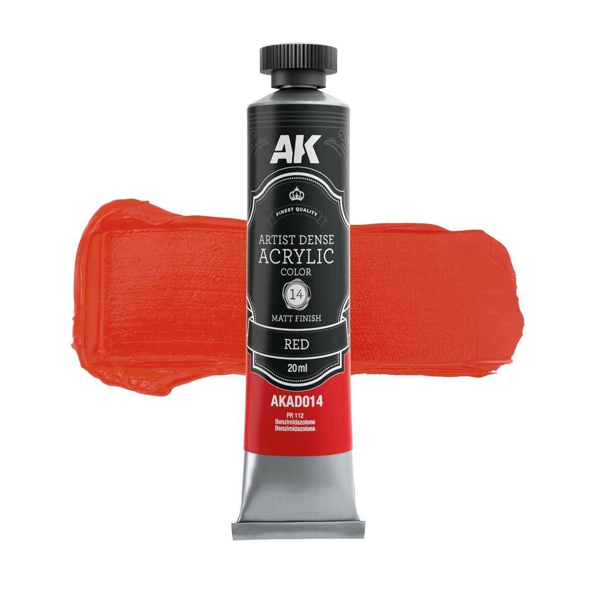 Краска для моделирования AK Interactive - Artistic Dense Acrylic - Red