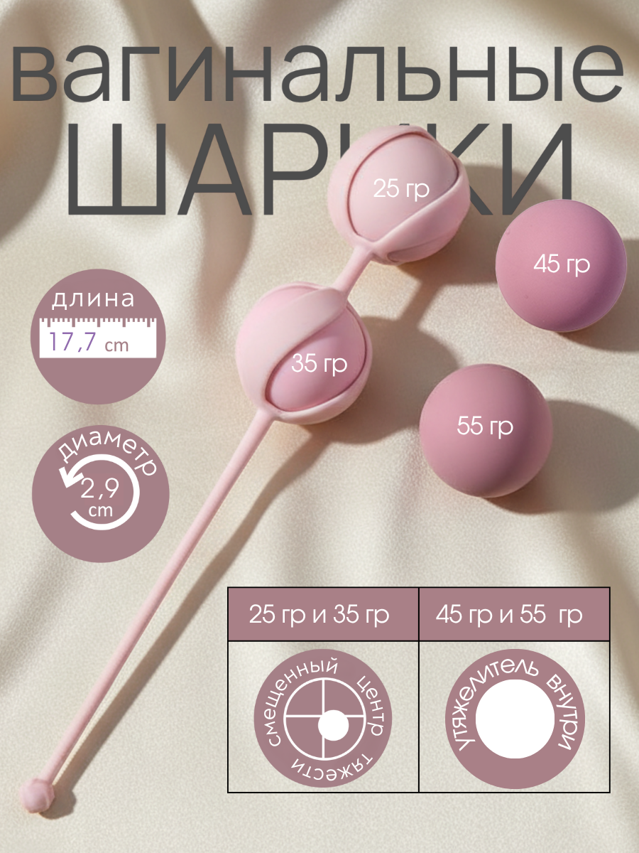 Набор Сменных Вагинальных Шариков Love Story Valkyrie Pink