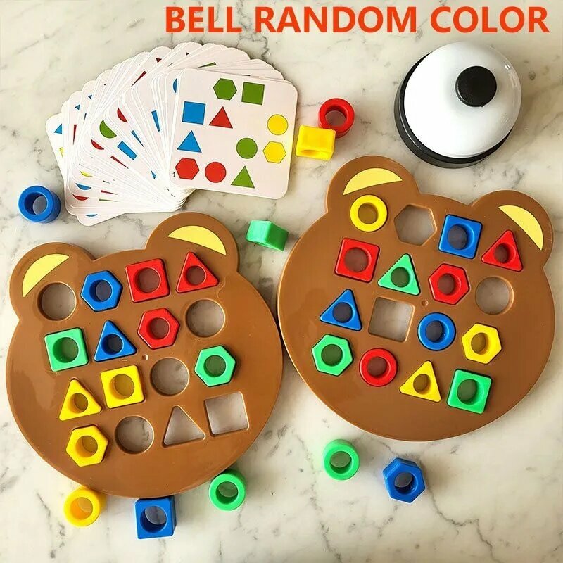 Развивающая игра подбор геометрических фигур / Сортер / Игры Монтессори