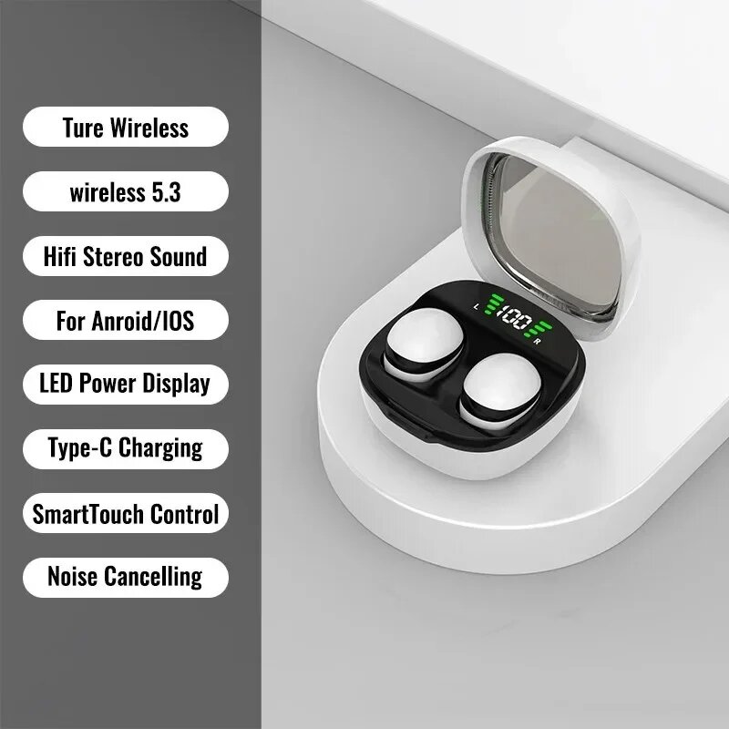 Беспроводные наушники White mini13X