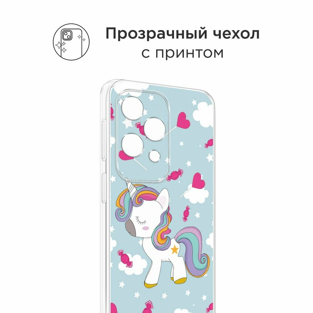 Чехол на Honor 20 Pro / Хонор 20 Про с принтом "Сладкий единорожек" — фото 1