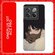 Чехол на OnePlus 10T / Ван плюс 10T с принтом "Аниме девушка с котиком"