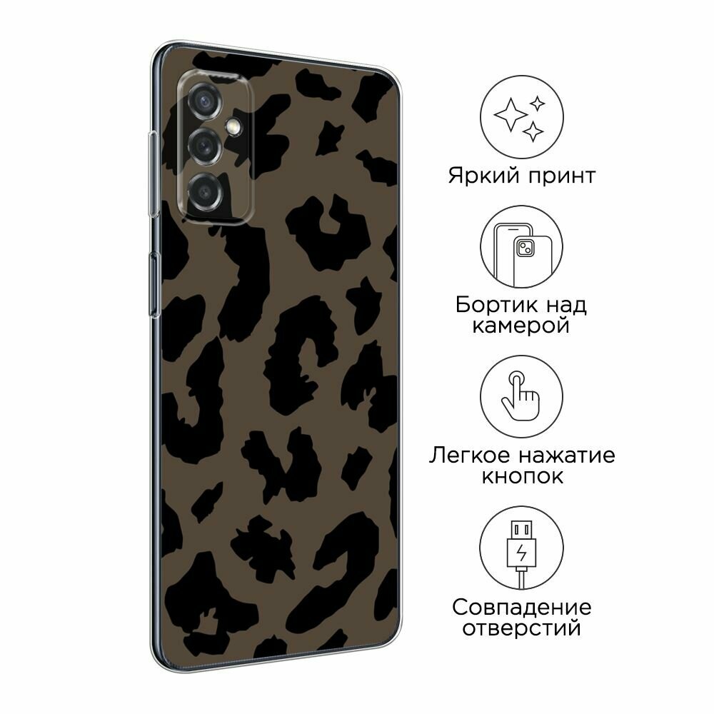 Чехол на Samsung Galaxy M52 / Самсунг Галакси M52 с принтом "Леопардовые пятна паттерн 1" — фото 1