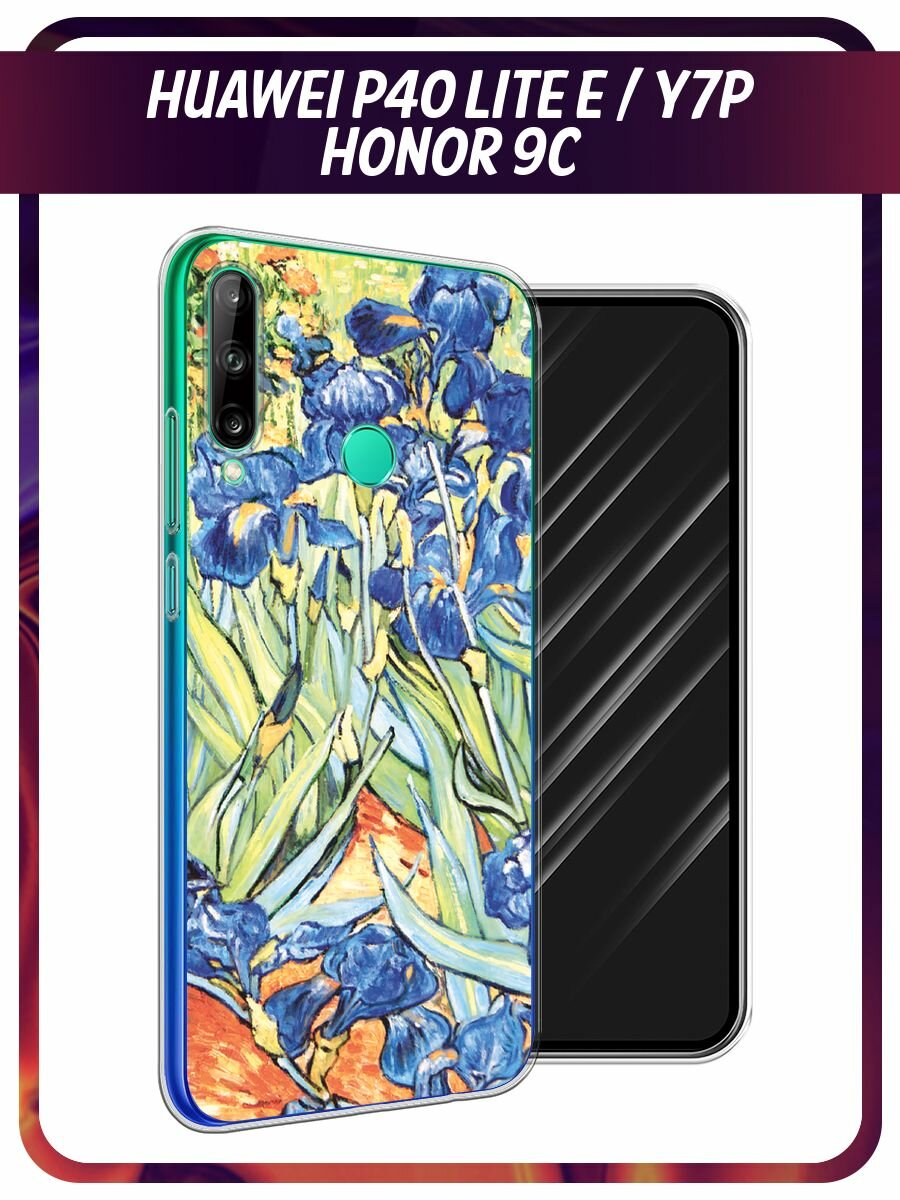 Чехол на Huawei P40 Lite E/Y7p/Honor 9C / Хуавей P40 Lite E/Y7p/Хонор 9C с принтом "Ирисы Ван Гог"
