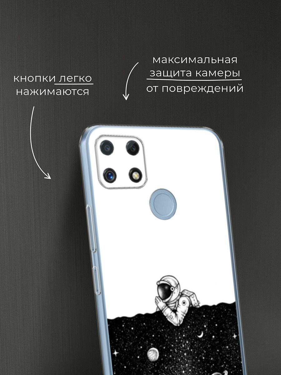 Чехол на Realme C25/C25s / Реалми С25/C25s с принтом "Космический сон" — фото 1