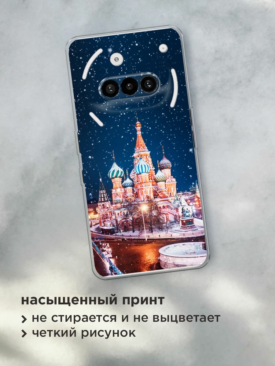 Чехол на Nothing Phone 3a / Нотинг Фон 3а с принтом "Москва 1" — фото 1