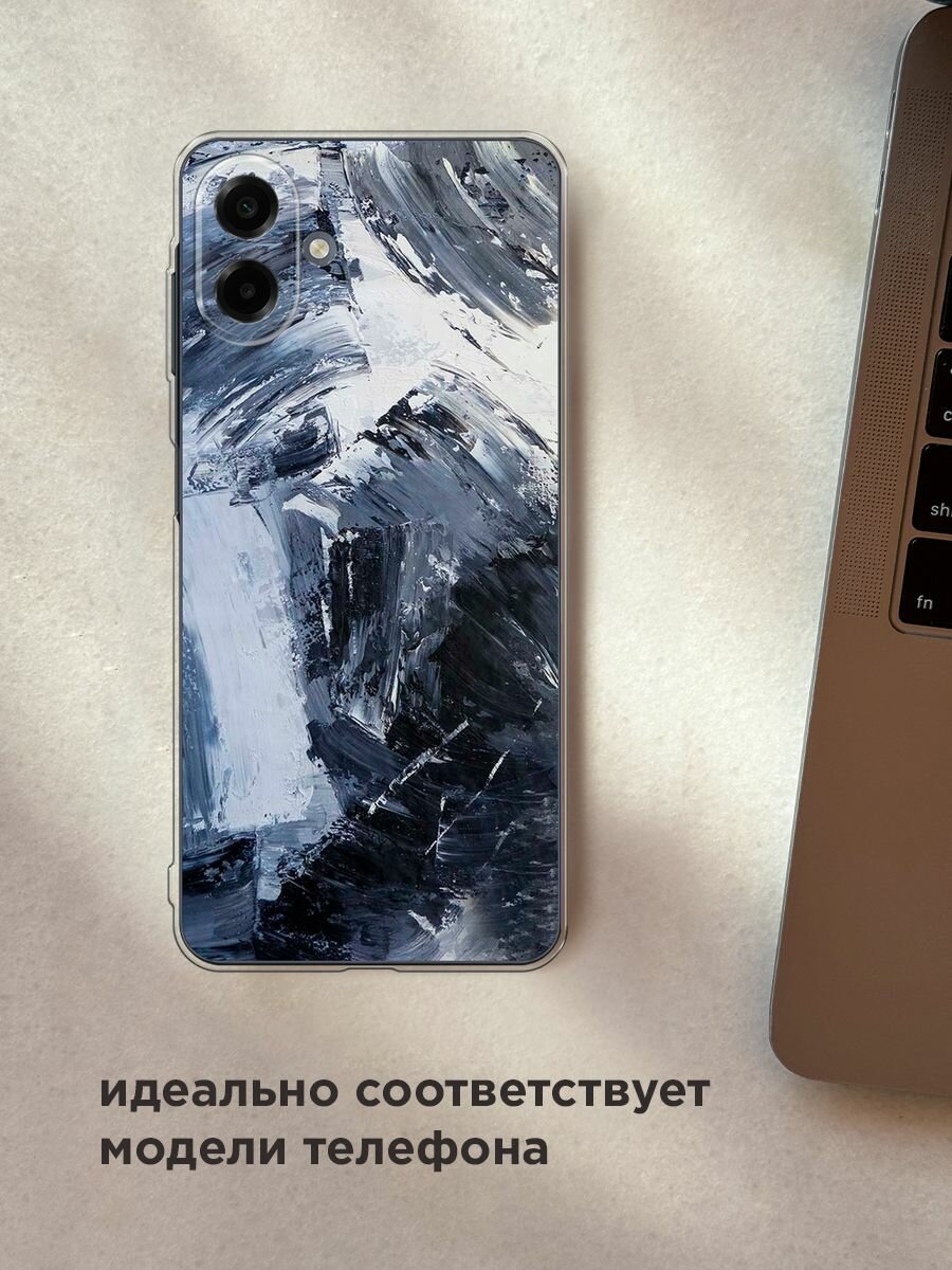 Чехол на Samsung Galaxy A07 / Самсунг А07 с принтом "Абстракция живопись" — фото 1