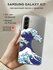Чехол на Samsung Galaxy A17/A18 / Самсунг А17/А18 с принтом "Волна над Фудзи", п...
