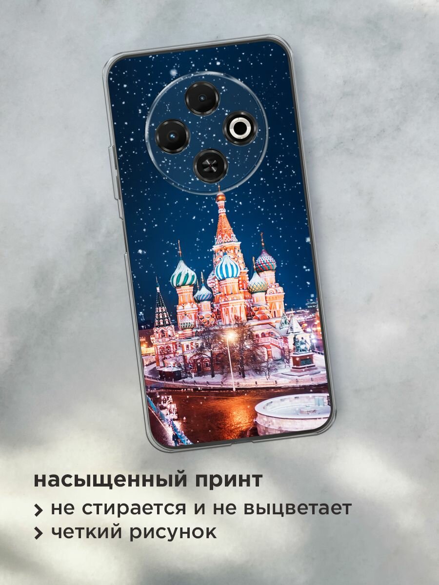 Чехол на Tecno Spark 30C / Текно Спарк 30C с принтом "Москва 1" — фото 1
