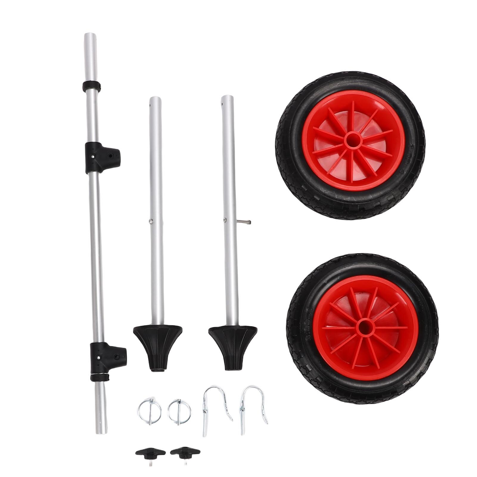 Тележка для каяка С Регулируемой Шириной Металлического Каркаса, Складная Тележка Для Перевозки Каноэ, Лодочный Прицеп с 10-Дюймовыми Твердыми Шинами