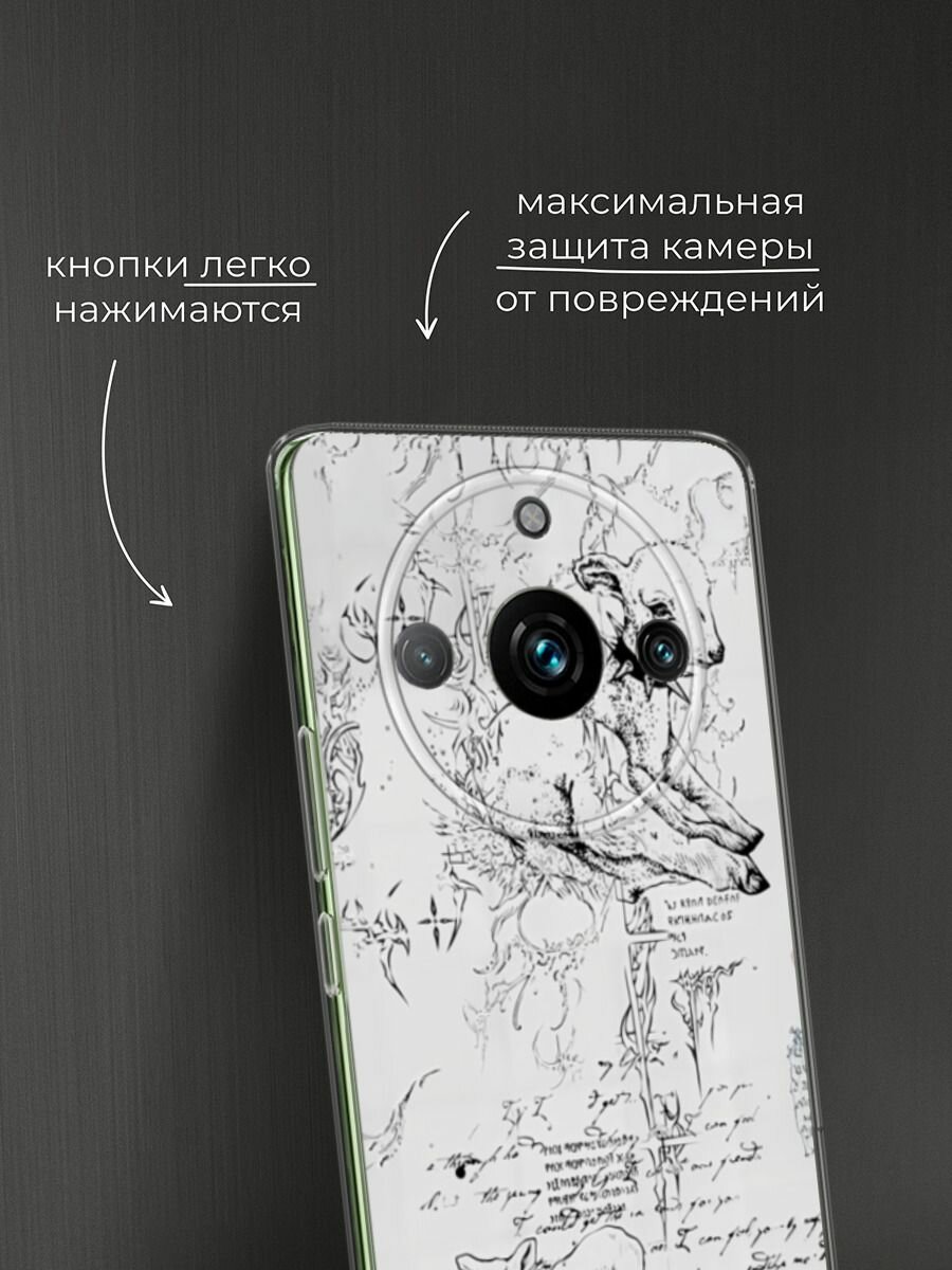 Чехол на Realme 11 Pro / Реалми 11 Про с принтом "Готический ягненок" — фото 1