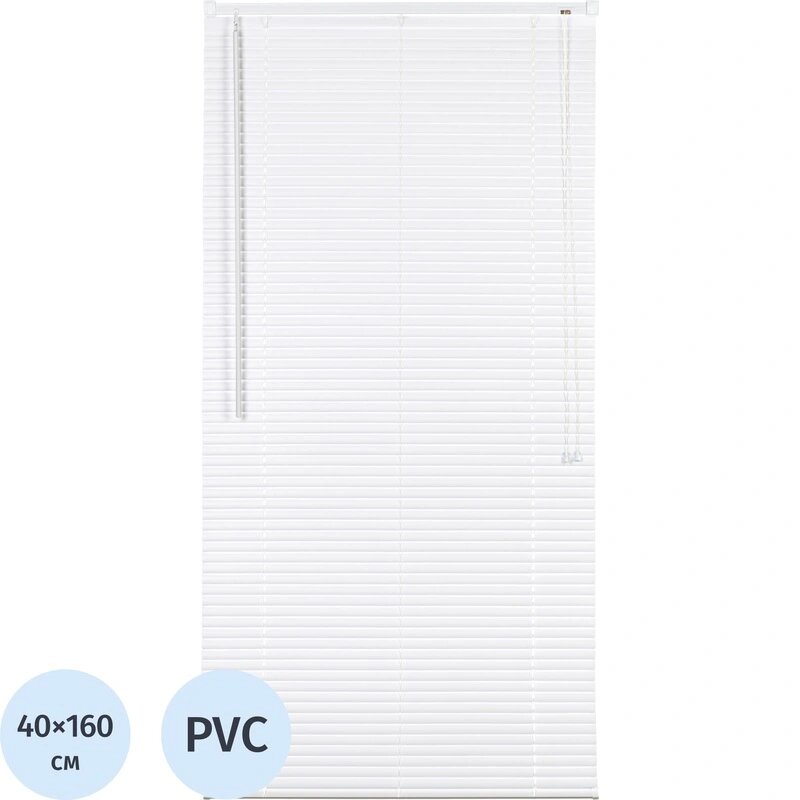 Жалюзи Комус Мебель ПВХ 40x160см, белые