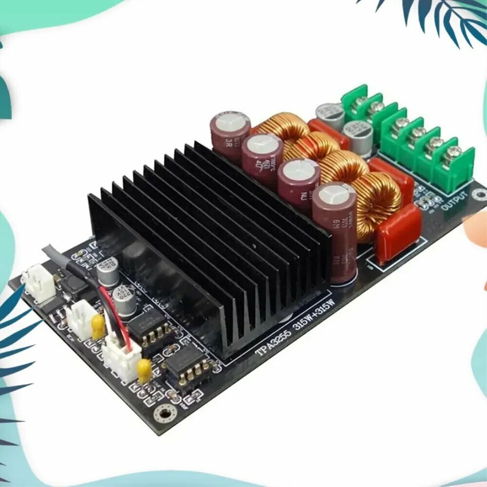 (H R C F) Новая модернизированная плата усилителя HiFi высокой мощности TPA3255 SAMP-100 2X300 Вт, 600 класса D.