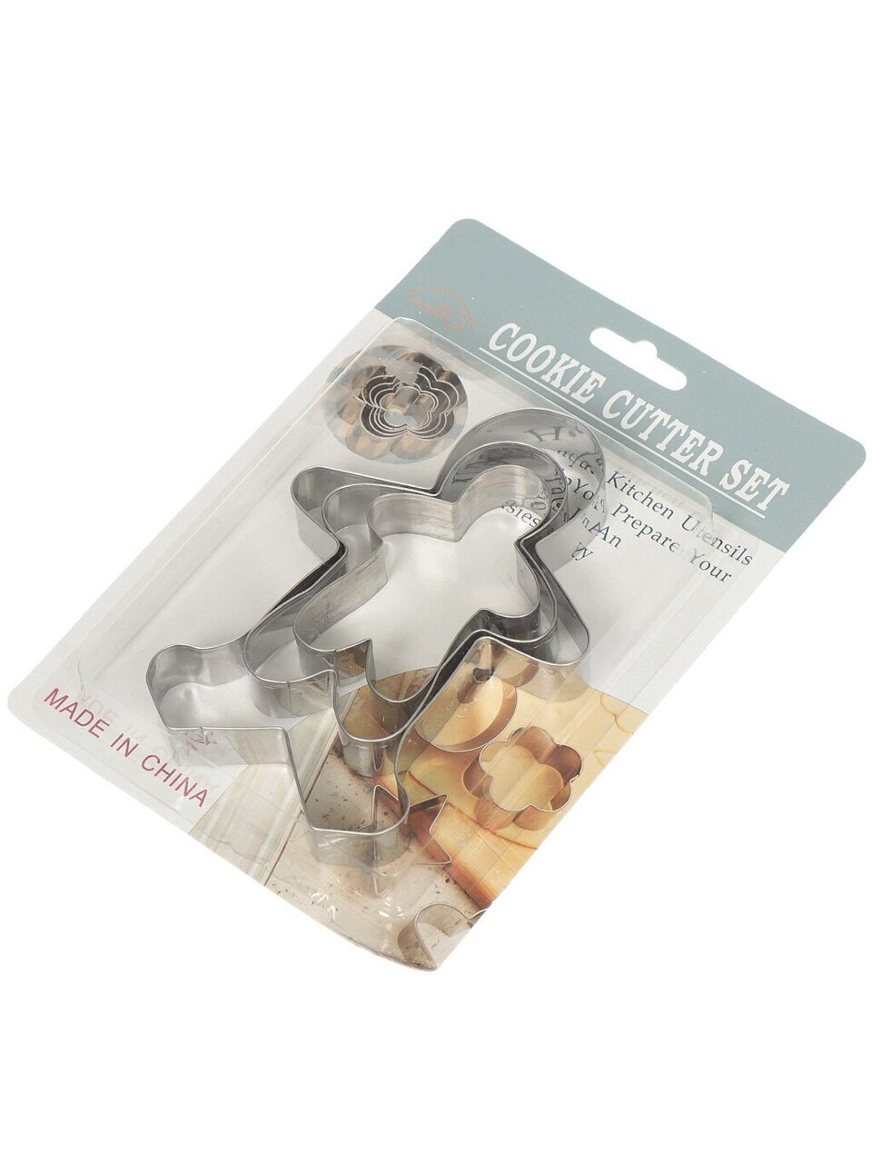 Форма для печенья, нержавеющая сталь, 3 шт, фигурная, человечек, Y3-1069