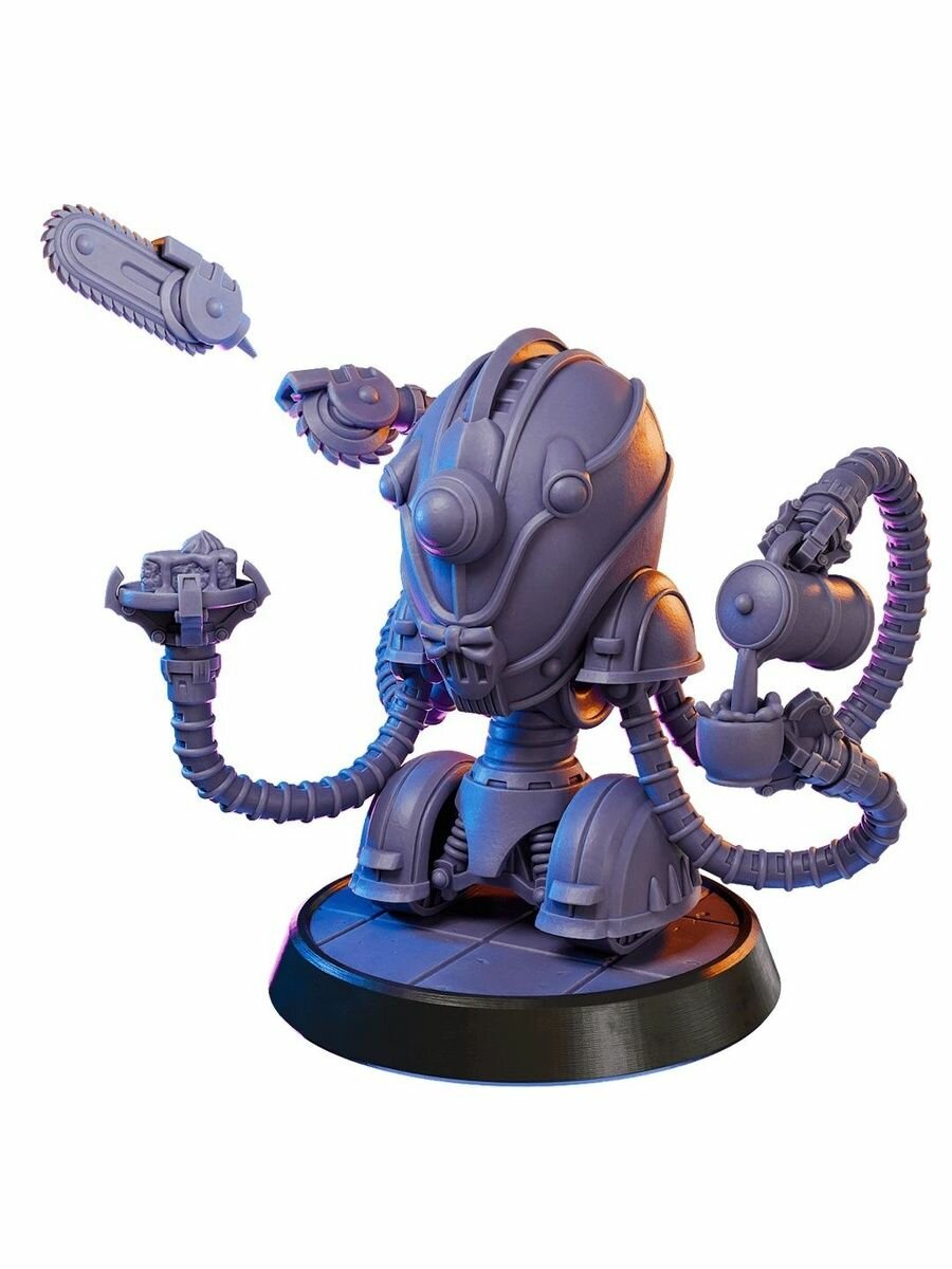 Робот мистер помощник, игровая фигурка для раскрашивания (высота 34мм) Фэнтези Sci-fi миниатюра