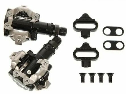 Педали велосипедные SHIMANO PD-M520, SPD с шипами, черный