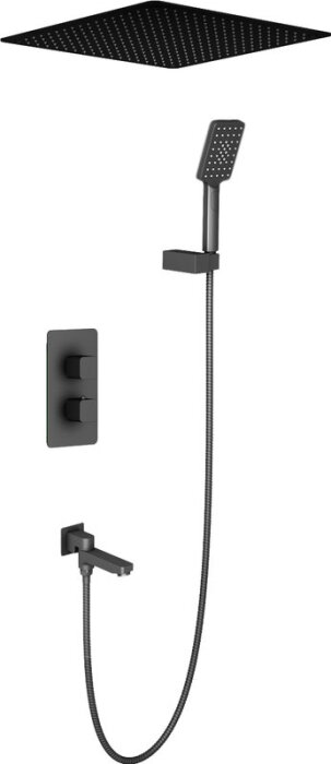 Душевой комплект Timo Petruma SX-5019/03SM С внутренней частью, черный