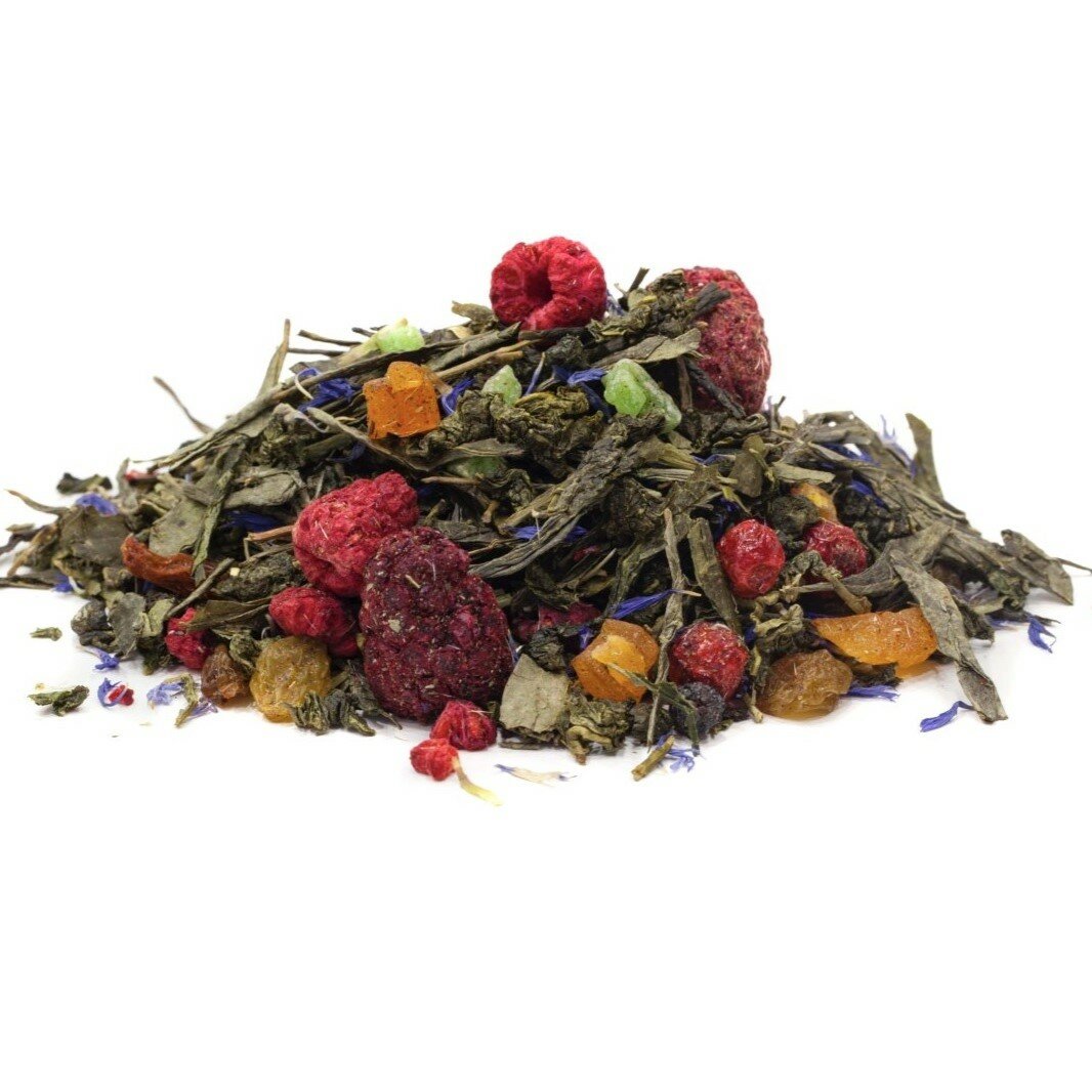 Тайна рыцаря. (100 гр) Утончённый купаж, Сенча и бархатистый Улун с ягодами красной и чёрной смородины, ежевики и изюма.