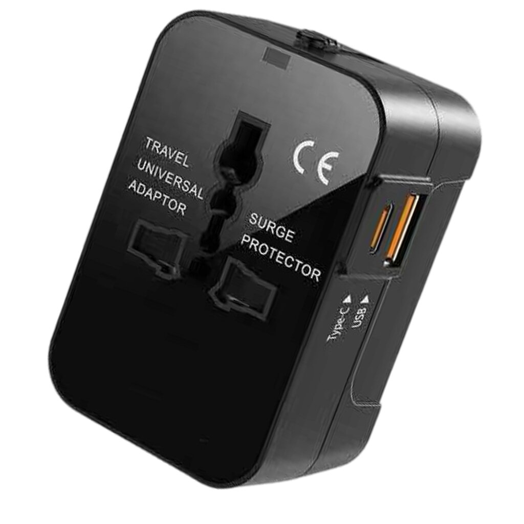 Универсальные Дорожные Адаптеры с Зарядными устройствами USB Type C для штепсельных Вилок AU в США, ЕС, Великобритании, Многофункциональных Преобразователях питания для более чем 150 Стран