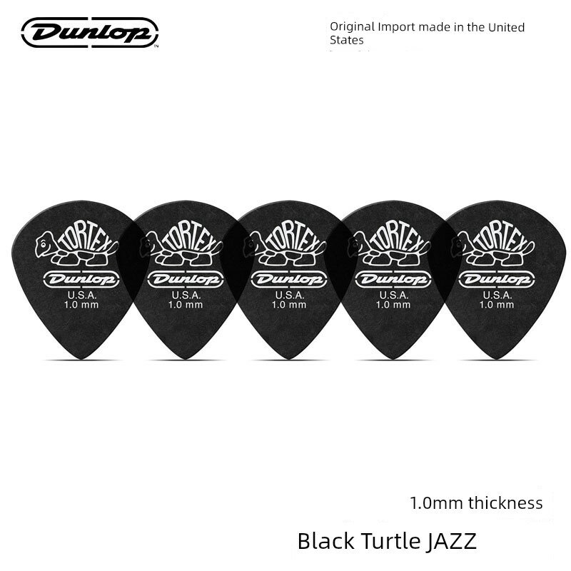 Американский медиатор для электрогитары JAZZ Ⅲ, универсальный, нескользящий, 3-го поколения, черно-белый Большая черная