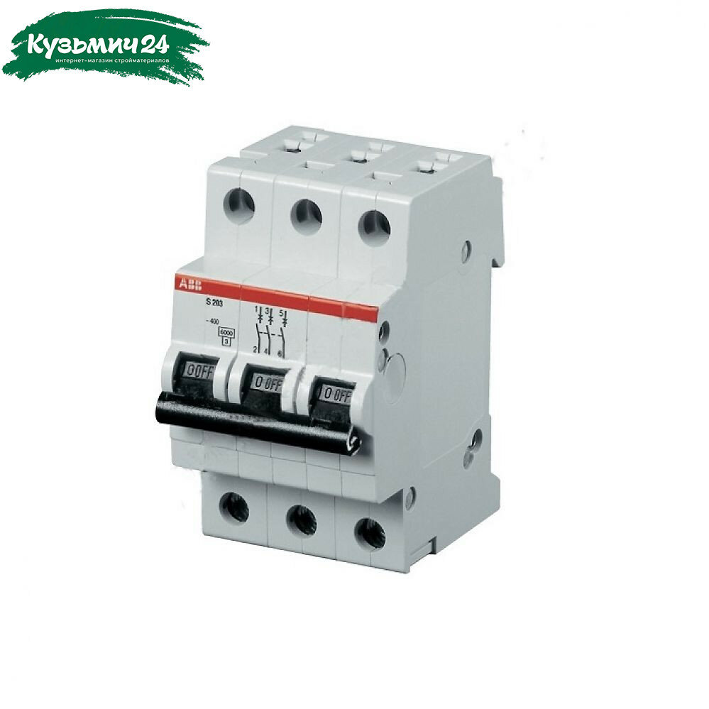 Выключатель автоматический АВВ 3Р С63А
