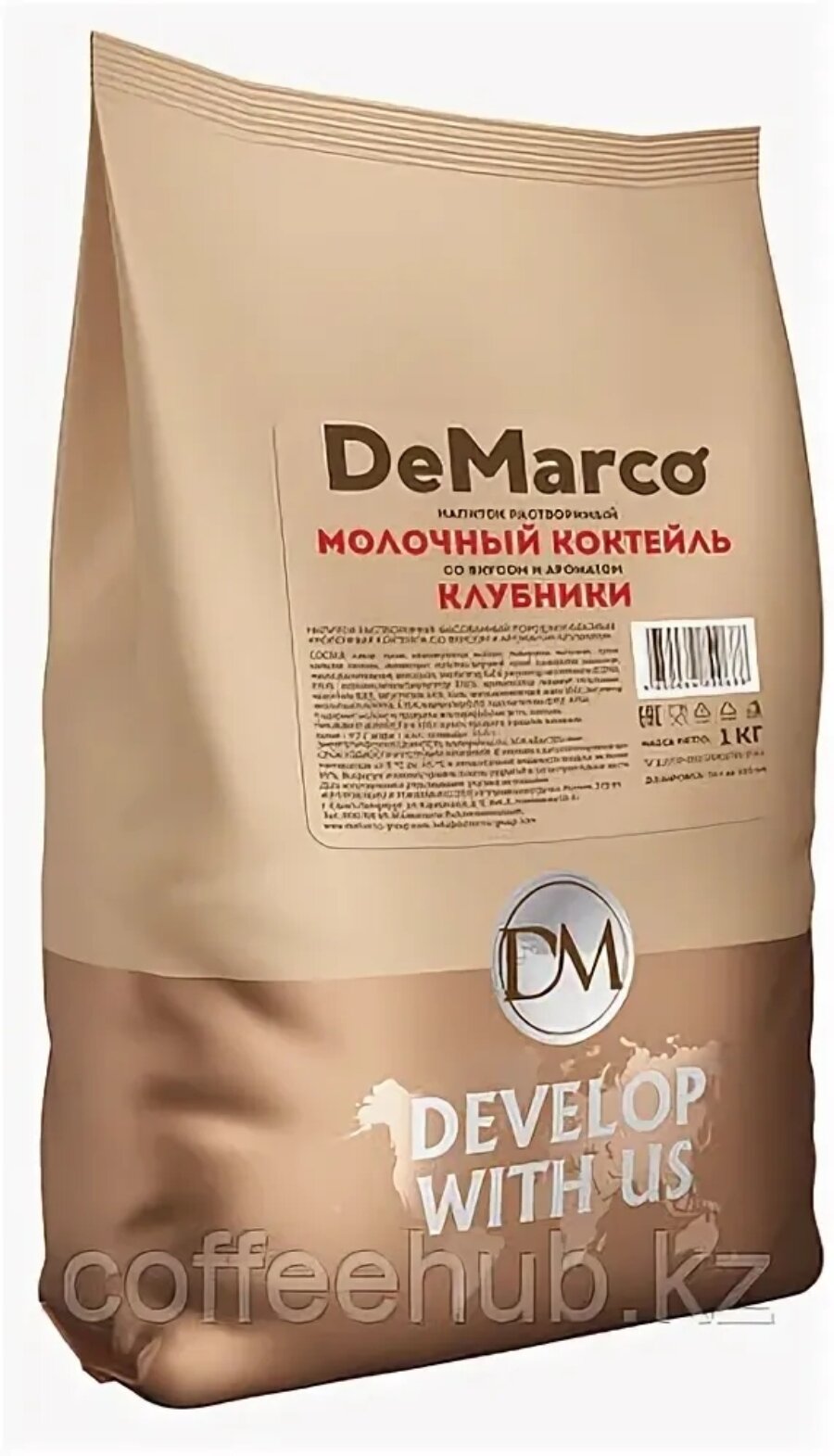 Молочный коктейль De Marco Клубника 1 кг