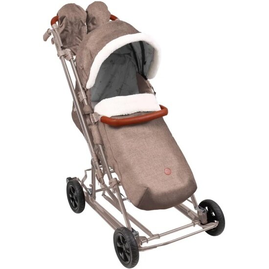 Санки-коляска Nika Ника детям 8-3Н бежевый