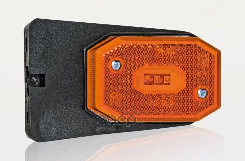 Фонарь габаритный LED жёлтого цвета с угловым кронштейном, светоотражателем и проводом. Fristom арт. FT001ZILED