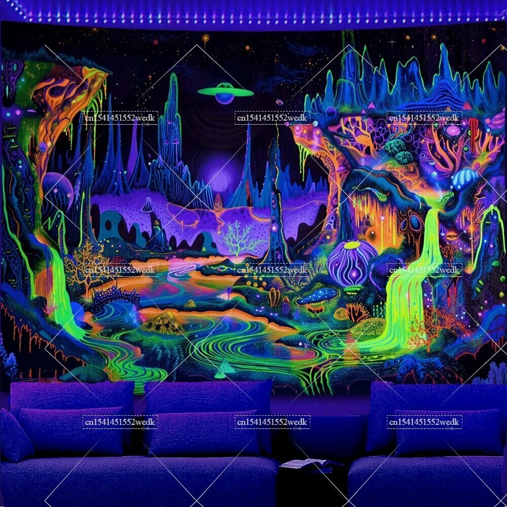 Гобелен FFO Blacklight с грибами — фото 1