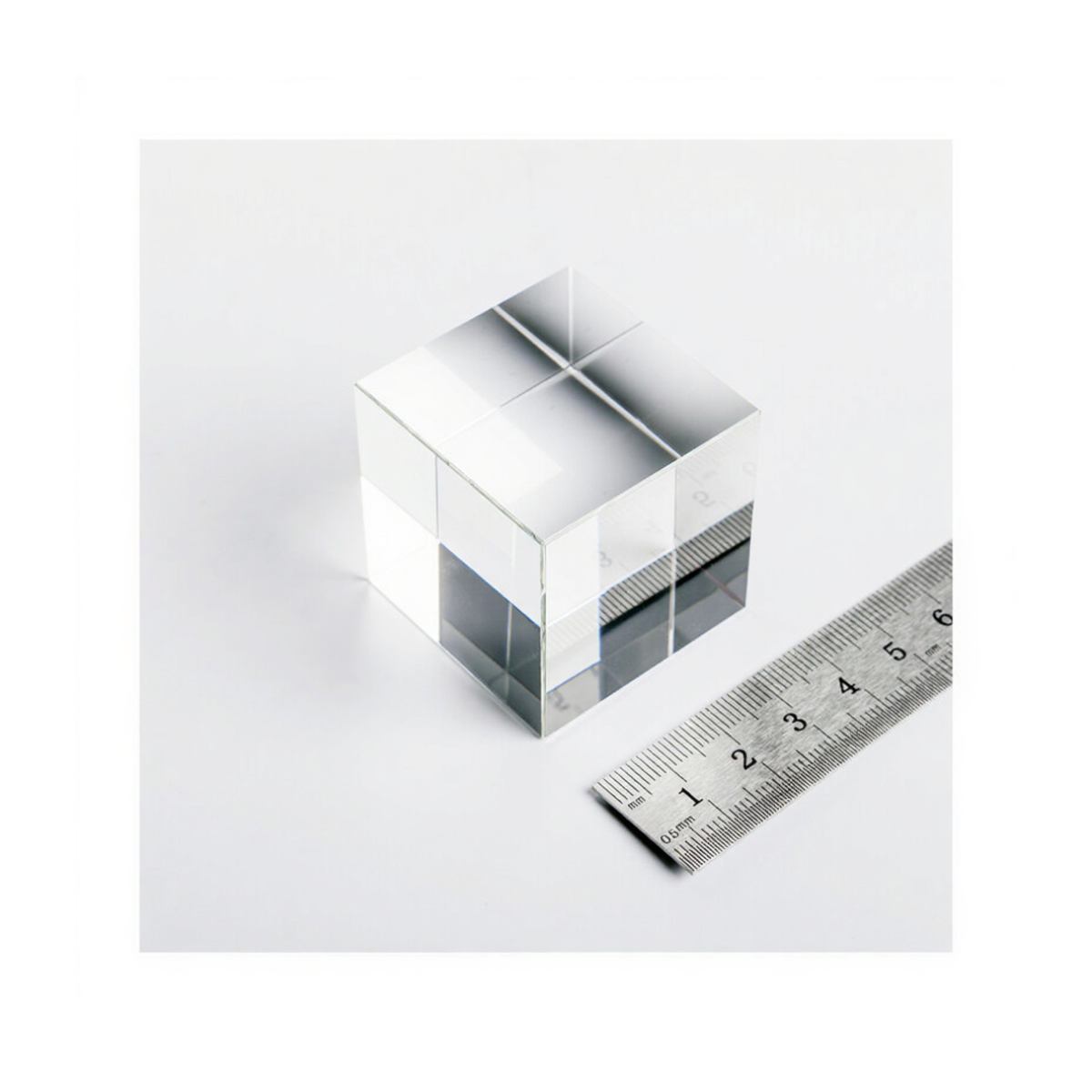 Куб хрустальный 60 мм для спецэффектов, прозрачный Fotokvant PRQ-002